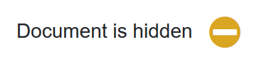 Why is a document hidden? – re:Search